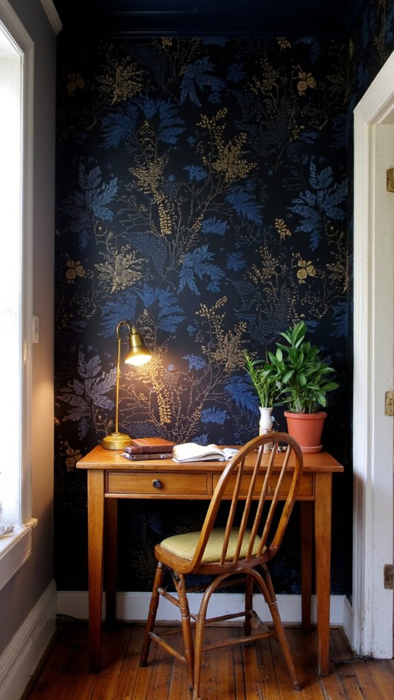 23 Stunning Built In Desk With Wallpaper Ideas For A Fresh Pop