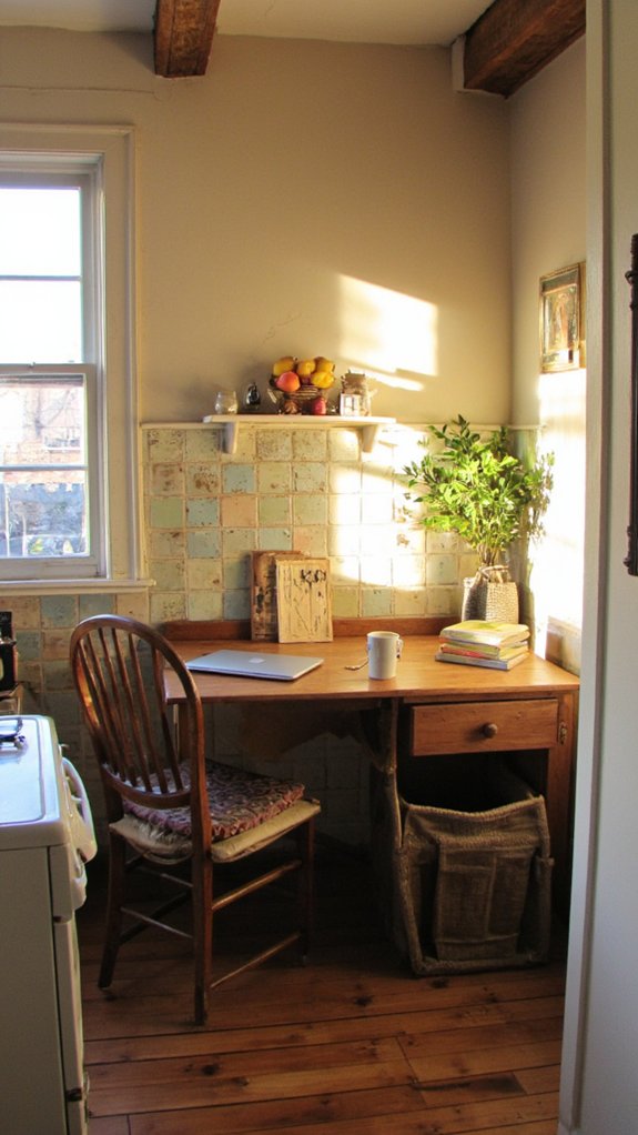 20 Cozy Kitchen Office Space Ideas For A Calm And Productive Day